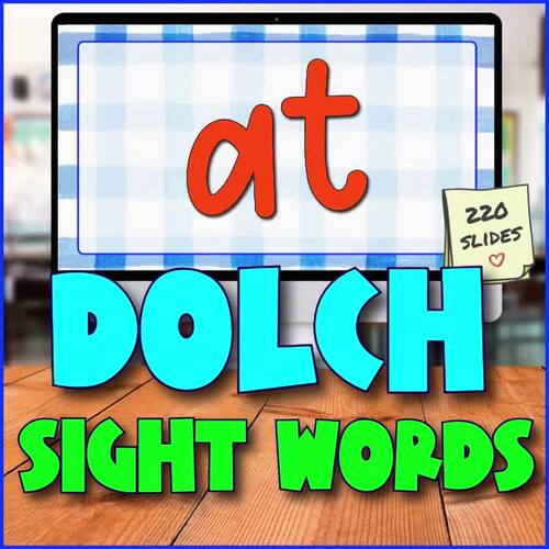 Dolch Sight Words Digital Slides Bundle | Pre-Primer, Primer, 1st, 2nd, 3rd