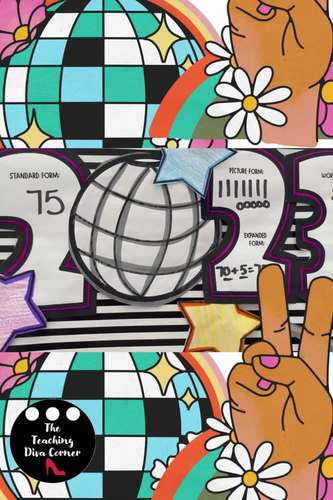 New Year Math Place Value Craft Bundle by The Teaching Diva Corner