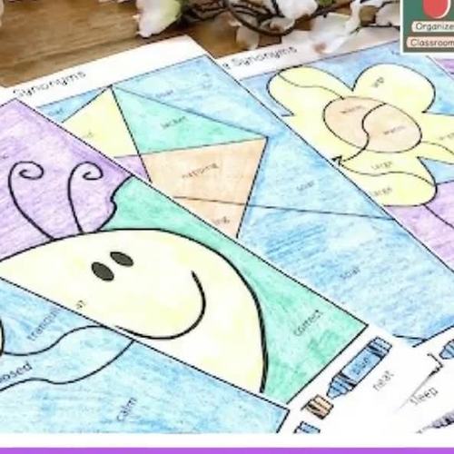 Spring Color by Synonym Printables Pack by Charity Preston | TpT