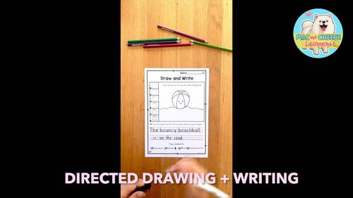 SUMMER Directed Drawing & Writing - Fragments + Sentences K-2 | TWR ...