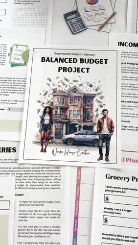 Balanced Budget Project | Financial Literacy by Wonder House Creative