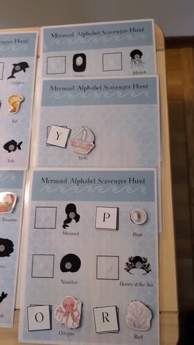 Alphabet Match Preschool | Mermaid Ocean Theme | Printable Activity ...