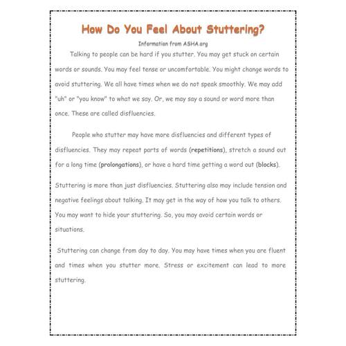 Stuttering Therapy Bundle - Fluency Strategies and Journal for Speech ...