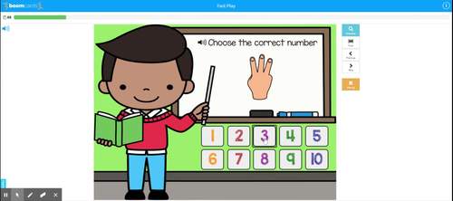 Kindergarten Math School Boom Cards™ Number Sense 1-10 by Ever Joyful