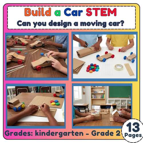 Build a Car STEM | Can You Design a Moving Car? | Motion and force For ...