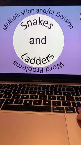 Multiplication and/or Division Snakes & Ladders Word Problems ...