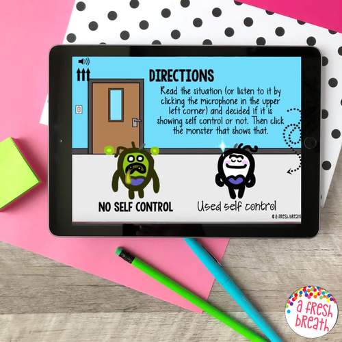 Using Self Control Volume 2 Boom Digital Task Cards | Distance Learning