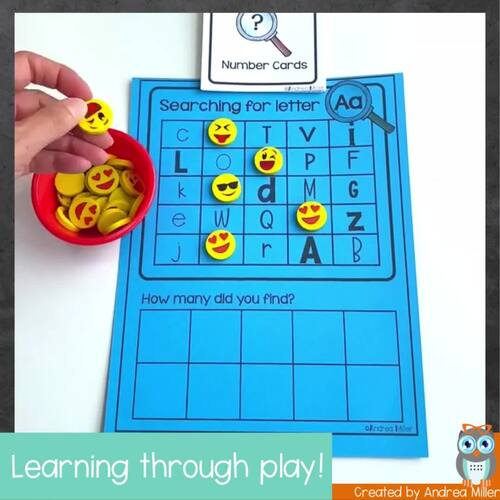 Letter Recognition and Counting Activities - Letter Search | TPT