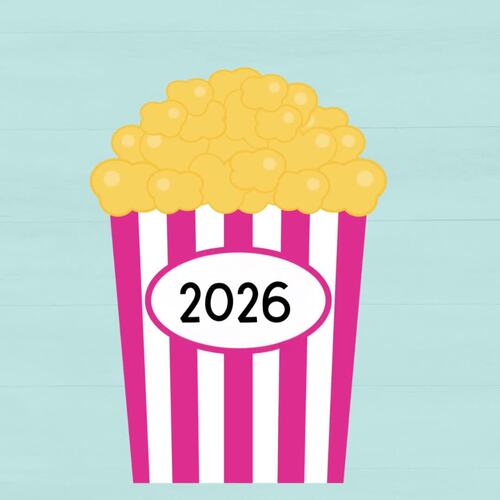 New Year 2026 Poppin' Into Door Decoration Bulletin Board Door ...