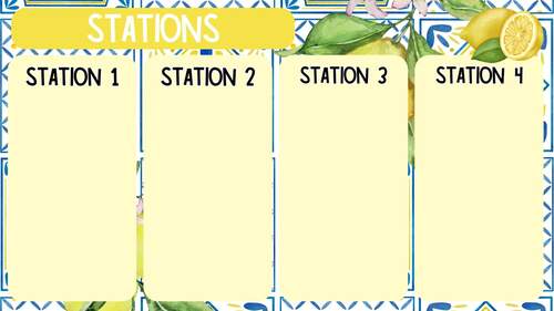 Lemon Morning Meeting Slide Templates l Lemon Decor l Lemon Theme