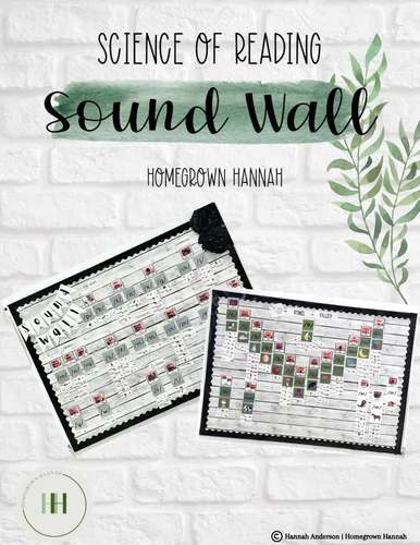 Sound Wall | Science of Reading | Greenery Plant Farmhouse Theme