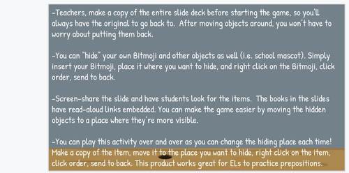 Digital Find the Hidden Objects Icebreaker Game- Preposition Practice ...
