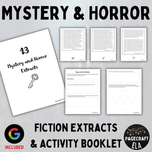 Reading Comprehension | Mystery & Horror Genre | Extract Booklet ...
