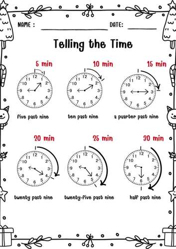 Telling Time Worksheets | Read Analog & Digital Clocks Practice for K–2