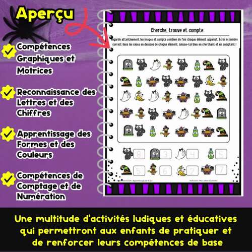 Halloween. Mon cahier d’activités by Nemoland - Apprentissage par le jeu