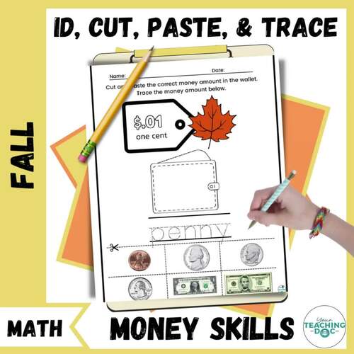 Fall Identify Count and Match Money Life Skill Worksheets by ...