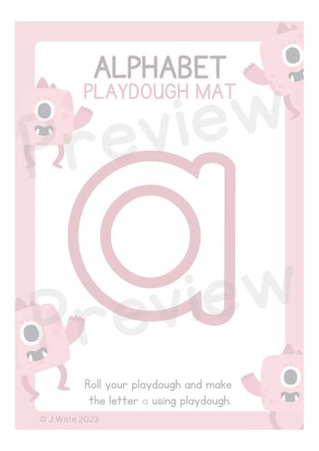 Alphabet Playdough Mats | Fine Motor Letter Tracing Activity| A-Z ...