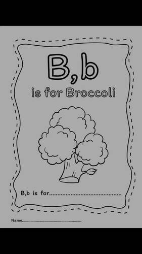 Vegetable Alphabet Coloring Book by luckygirl luckygirl | TPT