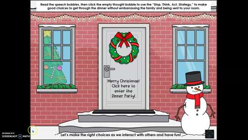 Making Choices Escape Room An Interactive PowerPoint Game Christmas Theme