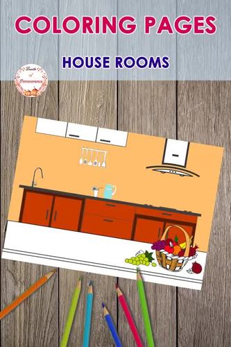 coloring pages rooms in the house