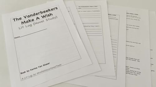 The Vanderbeekers Make A Wish Lit Log (Novel Study) by ...