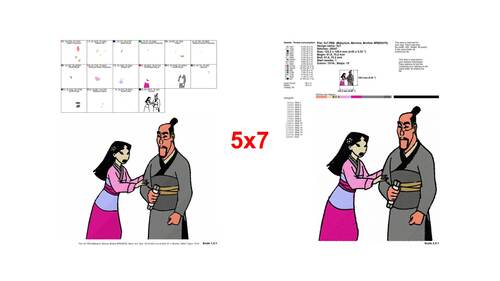 Mulan With Father Fa Zhou Matchmaker Interaction Grandmother Fa And Cri ...