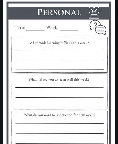 Editable Canva Template | Student Learning Journal by Brolga Education