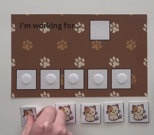 token board, cat token board, token board for girls, token board for ...