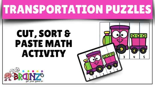 Transportation Preschool & Kindergarten Activities Fine Motor Skills by ...