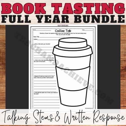 Book Tasting Trifold Brochure Handout & Discussion Pages Year-Round ...