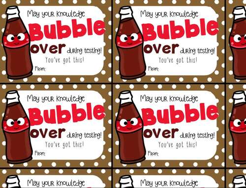 Cola (Coke/ Soda)Testing Motivation Treat Tag- May your knowledge ...