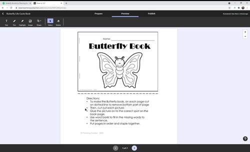 Butterfly Life Cycle Book {bugs, insects, butterfly, life cycle, activity}