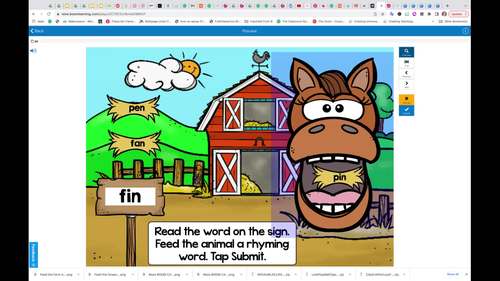 Feed the Farm Animals Rhyming Words BOOM Cards by Little Library of ...