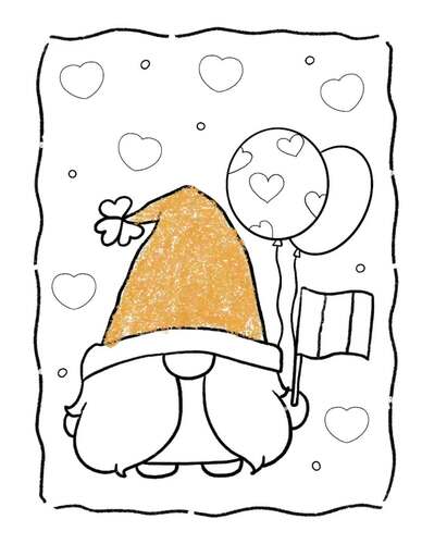 Coloring page Gnomes : holiday season : ST Patrick day. by Artdesigndee ...