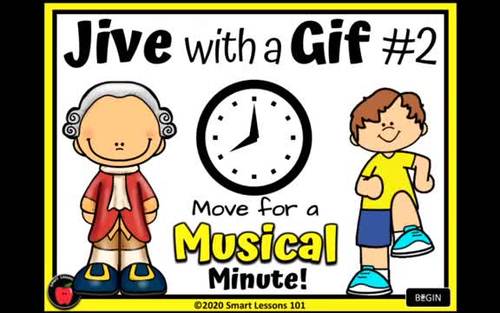 JIVE With A GIF #2 Brain Breaks Music Minutes Social Distance Learning ...