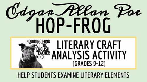 "Hop Frog" by Edgar Allan Poe Literary Craft Analysis Worksheet for ...