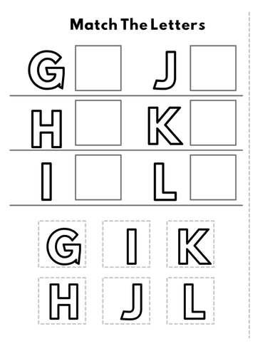 Cut and Paste Worksheets Including Capital Letters, Lowercase Letters ...