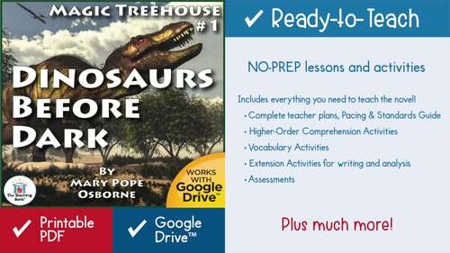 Dinosaurs Before Dark Novel Study Book Unit by The Teaching Bank