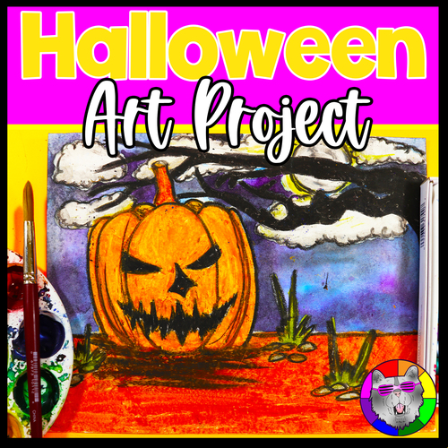 Halloween Art Lesson Jack O Lantern Art Project Pumpkin Art Activity