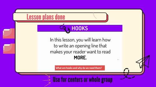 Writing Hooks Introduction Paragraph Writing Leads Slides & Practice ...