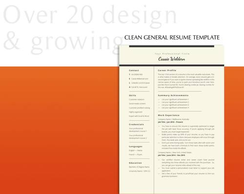Modern Teacher Resume Templates Word, Doc, Pages with Free Resume ...