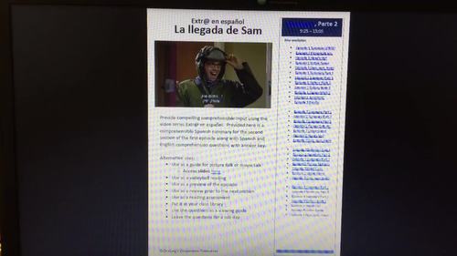 Extr@ en español Episode 1 Section 2 Summary with questions (Spanish Extra)