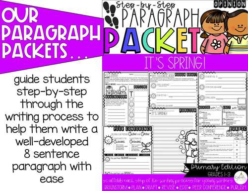 It's Spring Paragraph Packet | Opinion Paragraph Writing | CKLA