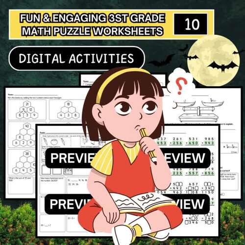 Math Puzzle Worksheets for 3rd Grade – Boost Problem-Solving and Math ...