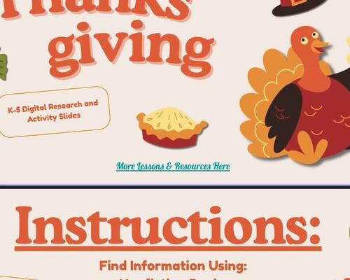 Thanksgiving Digital Research Quest — Google Slides™ Activity (K–5)
