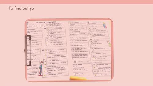 Multiple Intelligences Learning Styles Survey All About Me Activities ...