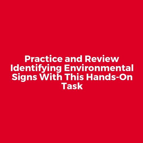 Environmental Signs Task by File Folder Heaven | TPT
