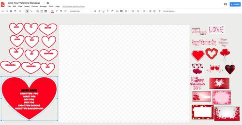 Send A Valentine Message - Digital and May be used with Google Classroom