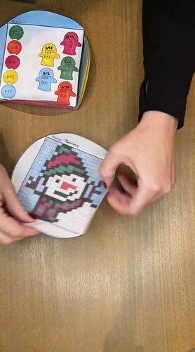 4th Grade Multiply Whole Numbers Winter Math Cube | Hands-On Stations