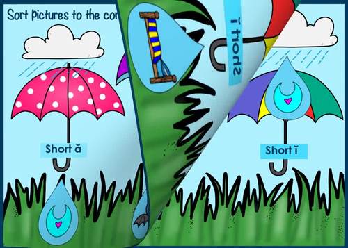 Spring Phonics Picture Sort BOOM Cards Bundle Set 1 Distance Learning